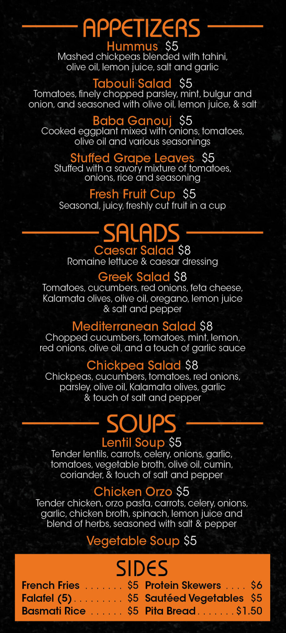 Menu - Pita Pocket & More Mount Laurel